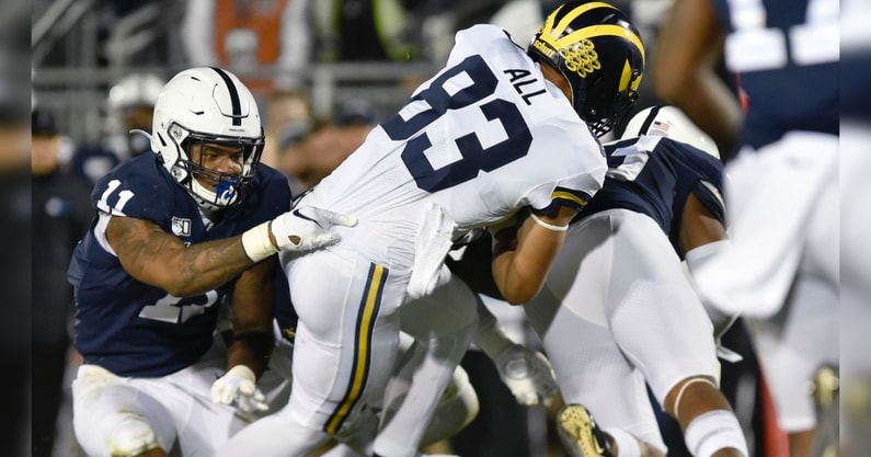 Jay Harbaugh talks Michigan football tight end Erick All's status ...