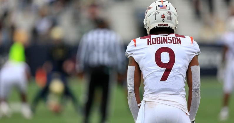 Mark Stoops on what role Virginia Tech transfer Tayvion Robinson will ...