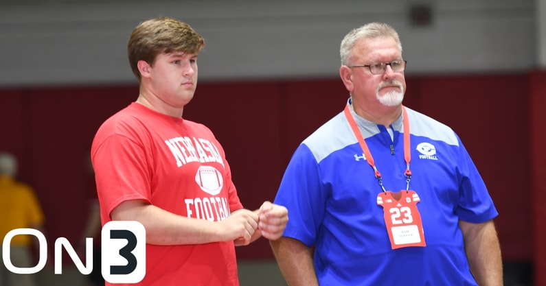 Nebraska OL commit Sam Sledge focuses on day-to-day during visit - On3