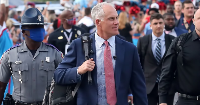 LOOK: Texas A&M defensive coordinator D.J. Durkin at game of Notre Dame ...