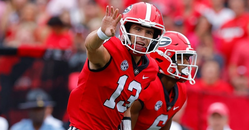 Stetson Bennett offers thoughts on lack of national championship tribute in home opener - On3