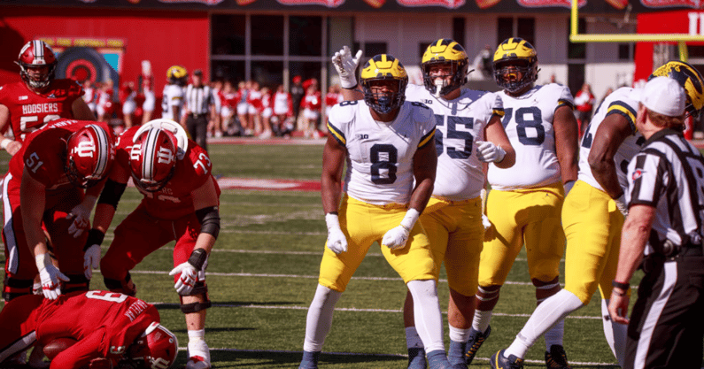 Michigan Football Snap Counts Pff Grades From Indiana Win
