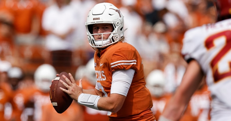 Steve Sarkisian reveals main source of optimism entering Quinn Ewers' first true road game - On3