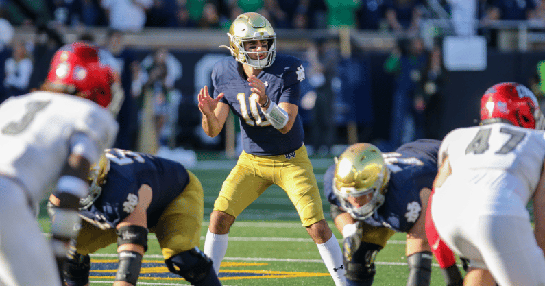 Will Notre Dame QB Drew Pyne return to pinpoint passing accuracy vs ...