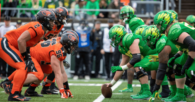 Kickoff time announced for rivalry showdown between Oregon and Oregon ...