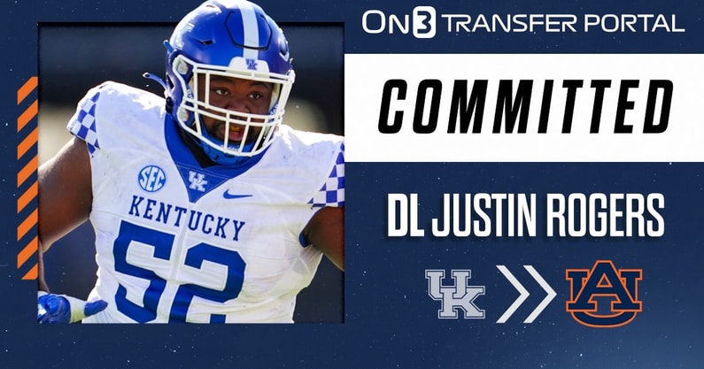 Auburn lands true nose tackle in Kentucky transfer Justin Rogers