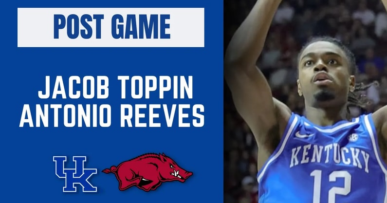 WATCH: Antonio Reeves, Jacob Toppin's Postgame Press Conference at Arkansas - On3