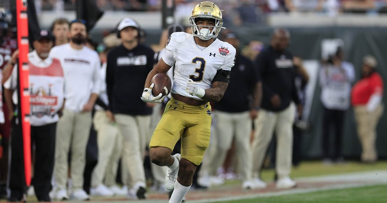 Notre Dame transfer RB Logan Diggs takes visit to South Carolina - On3