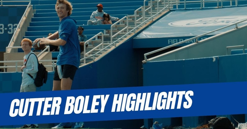 WATCH: Cutter Boley works out for Liam Coen at Kentucky - On3