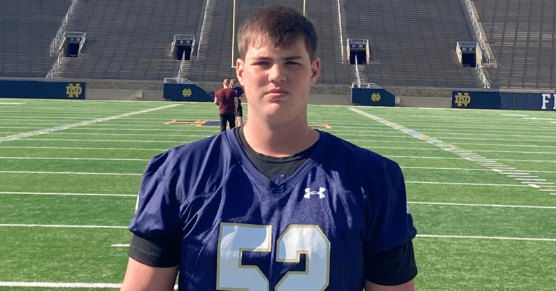 2025 OL Tucker Kattus hoping to earn Notre Dame offer