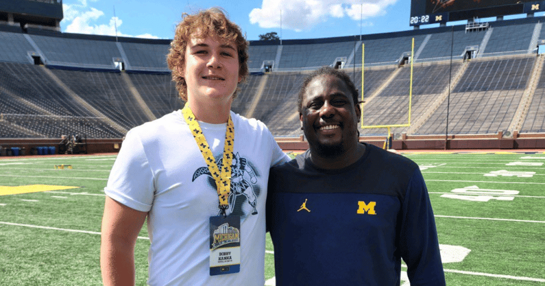 Michigan Recruiting: 2025 DL Bobby Kanka talks BBQ visit
