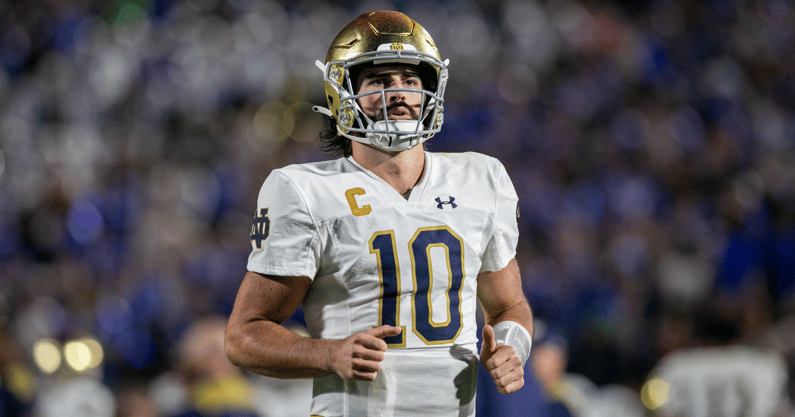How Notre Dame QB Sam Hartman showed class, empathy after beating Duke