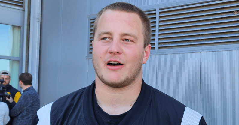 Iowa offensive line coming together