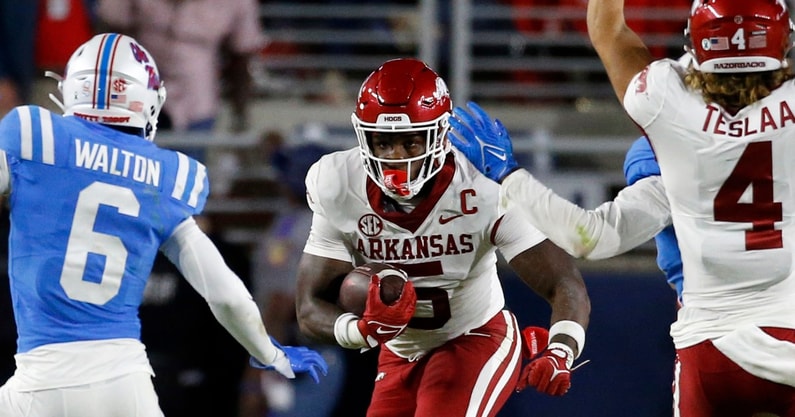 Sam Pittman shares what Rocket Sanders must show to play on Saturday - On3