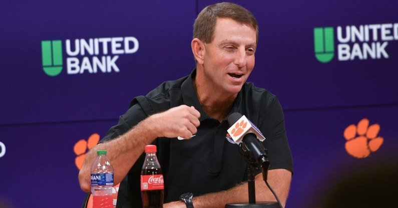 Dabo Swinney explains what makes the Clemson-South Carolina rivalry ...