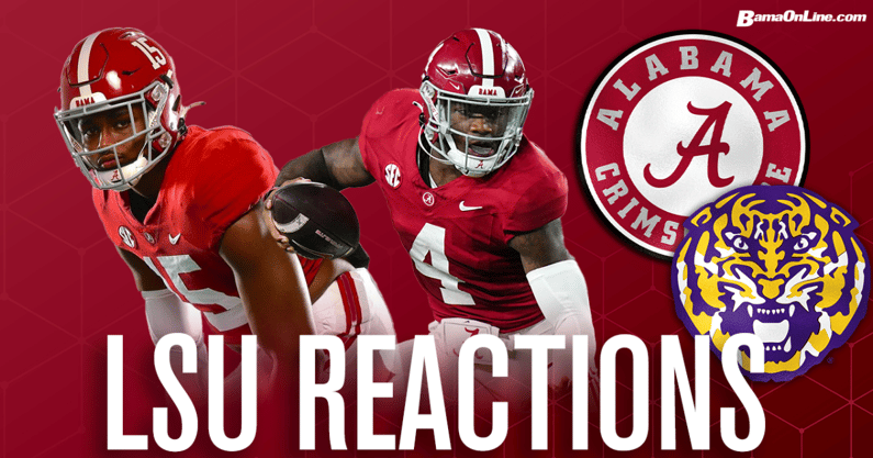 BOL on YouTube: Alabama vs. LSU reactions