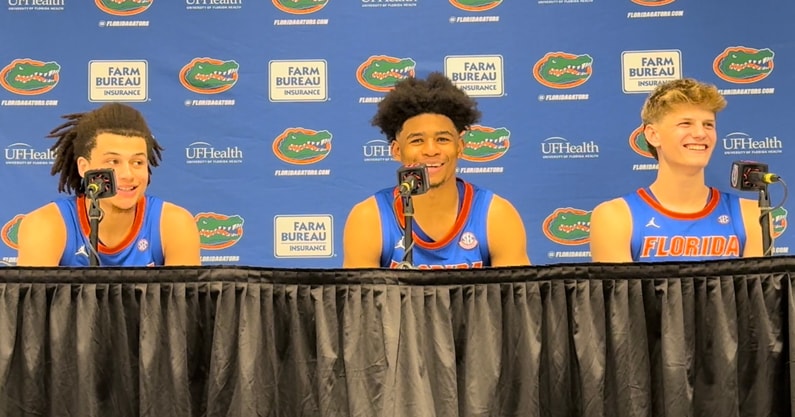 Walter Clayton, Zyon Pullin, Thomas Haugh talk Gators win vs FSU