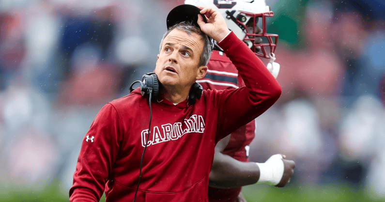 Shane Beamer on the first half: 'We're getting our you-know-what kicked on the offensive line' - On3