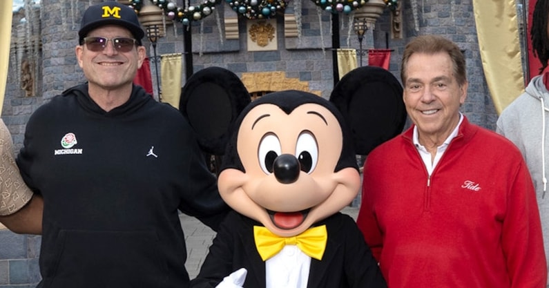 Nick Saban jokes that being taller than Mickey Mouse helped his ego - On3