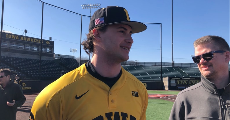 Iowa Baseball starting rotation speaks at media day