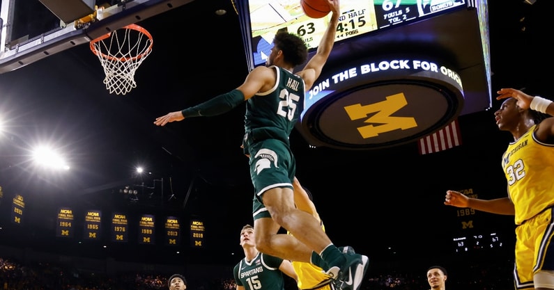 Michigan State forward Malik Hall continues surge vs. Michigan