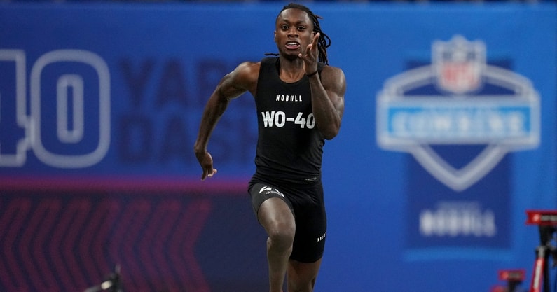 Jim Nagy paints the scene for Xavier Worthy, his record-breaking 40 ...