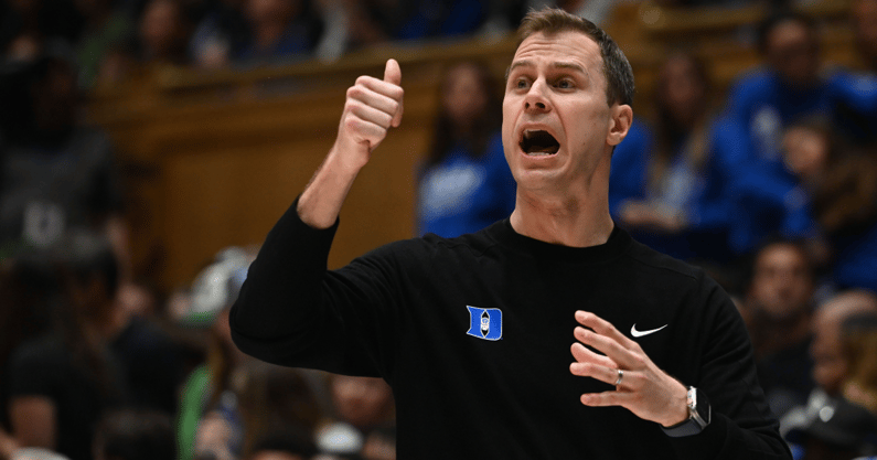 Jon Scheyer credits Duke for fighting back for halftime lead vs. NC ...