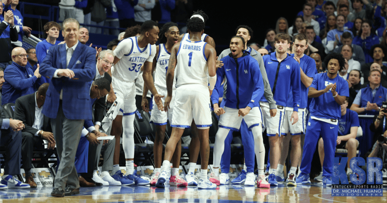 Tre Mitchell started Kentucky's bench celebrations as a positive ...