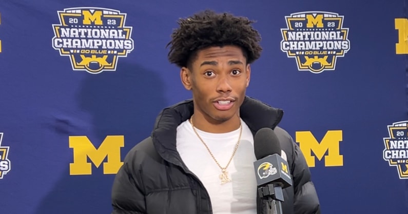 Michigan WR Semaj Morgan talks spring practices