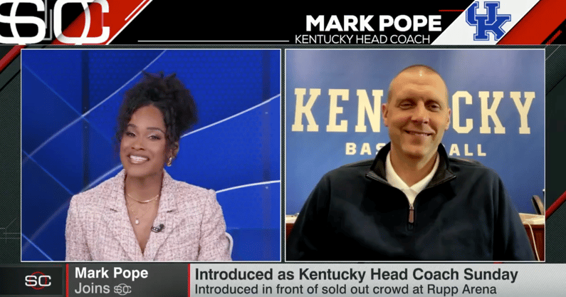 Mark Pope talks title expectations, following Coach Cal on SportsCenter ...