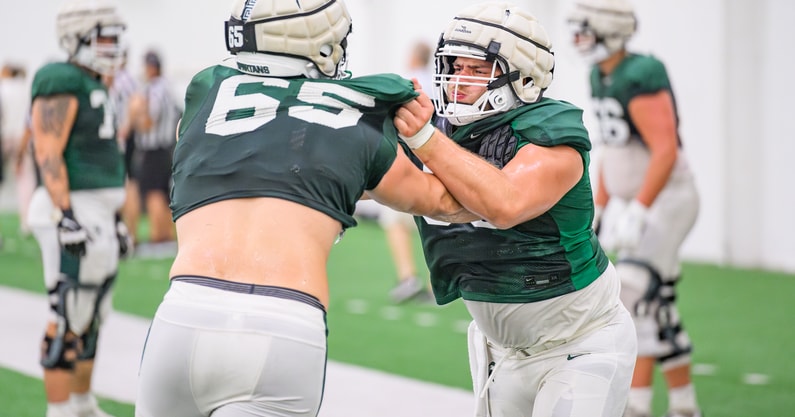 Photo Gallery: First day of pads in Michigan State 2024 fall camp