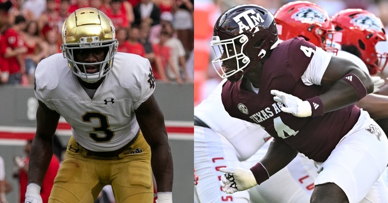 12 former elite football recruits Notre Dame vs. Texas A&M game