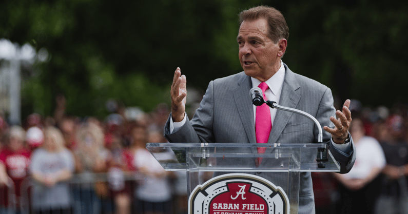 Alabama unveils signage for Saban Field at Bryant-Denny Stadium