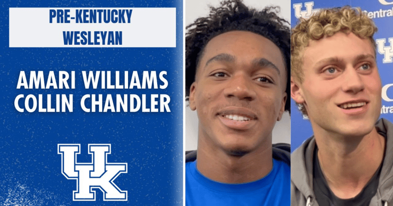 WATCH: Amari Williams, Collin Chandler preview Kentucky's first exhibition