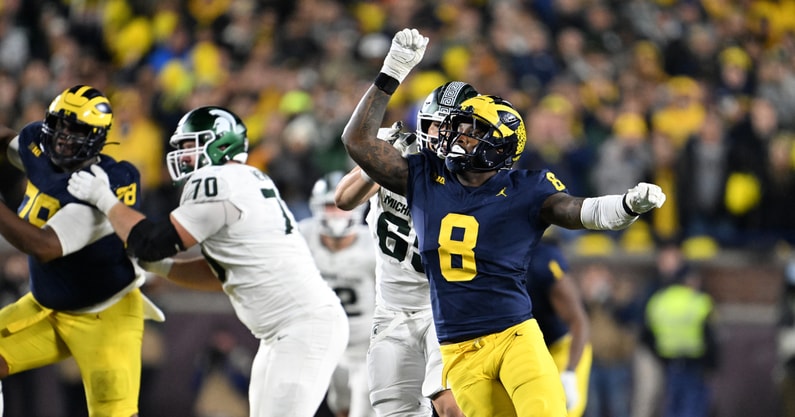 Michigan Football Snap Counts Pff Grades From Msu Win
