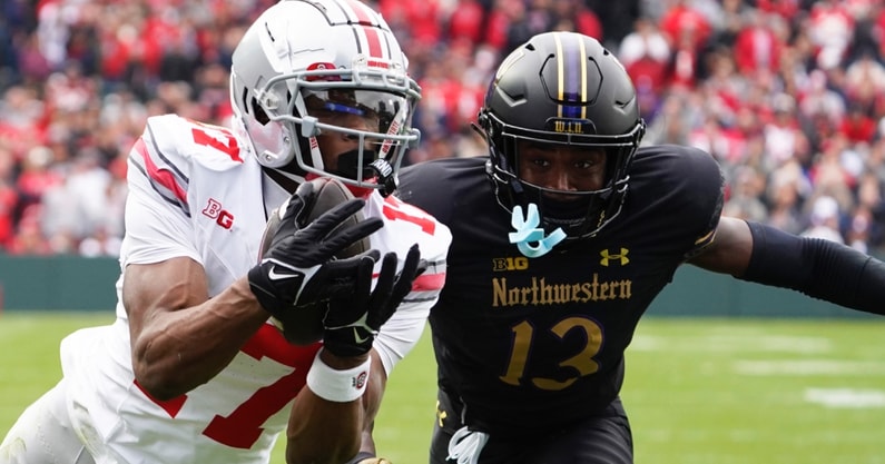 Ryan Day heaps praise on Carnell Tate after two TD performance against ...