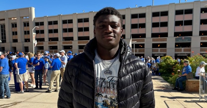 Five-Star Oklahoma Commit Michael Fasusi Reflects on Texas Visit: 