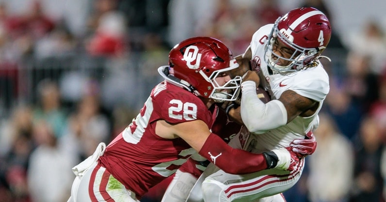 Oklahoma locates Danny Stutsman's stolen senior day jersey after ...