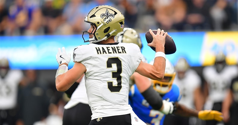 Report: New Orleans Saints QB Jake Haener suffers oblique strain ... Report: New Orleans Saints QB Jake Haener suffers oblique strain ...