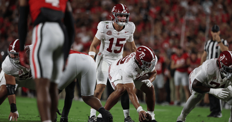 Ty Simpson picks up first SEC win as Alabama outlasts Georgia