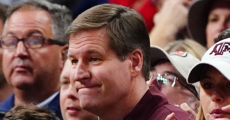 Trev Alberts reacts to narrative Texas A&M must keep up with Texas ...