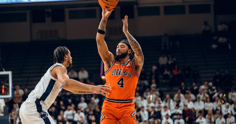 Recap: Illini ride defense, rebounding to road win over Penn State - On3