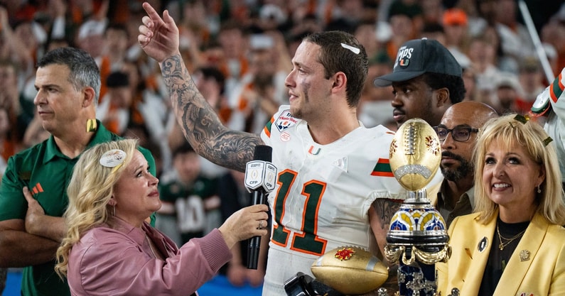 Carson Beck talks title game, reflects on path here