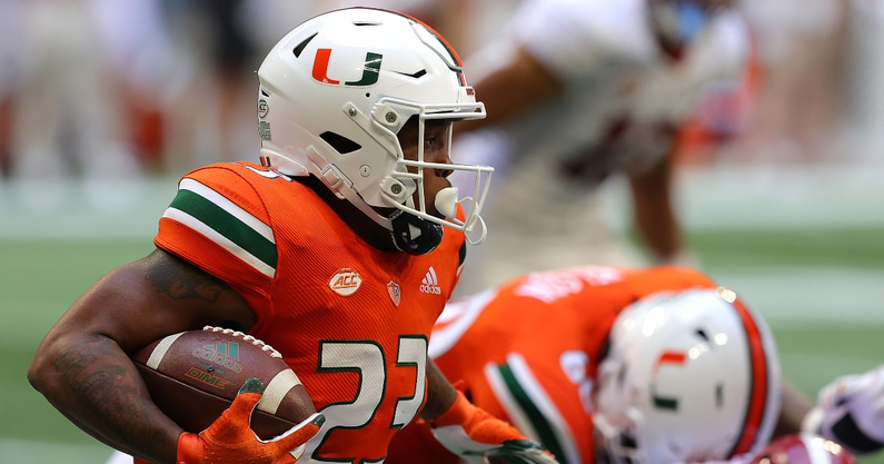 WATCH: Cam'Ron Harris races untouched for 57-yard touchdown run