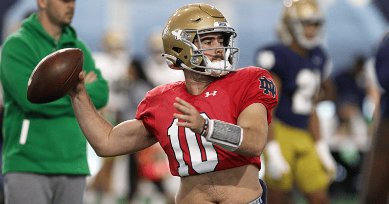 What does the Tyler Buchner injury mean for Notre Dame QB Drew Pyne?