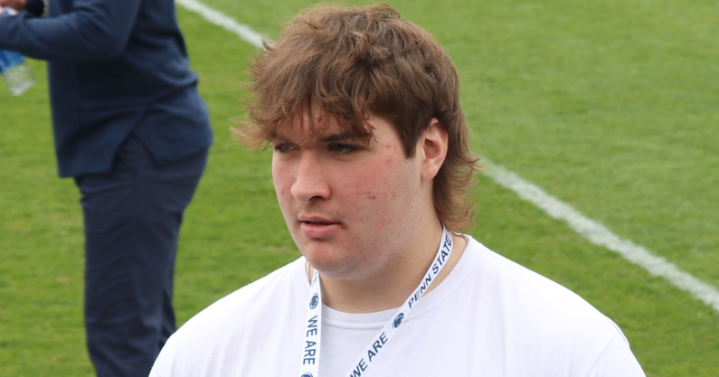 Campus, individual work stuck out to 2024 OT Ben Roebuck during Notre ...