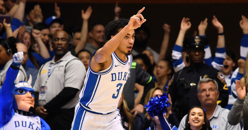 Former Duke star Tre Jones proposes on campus of alma mater