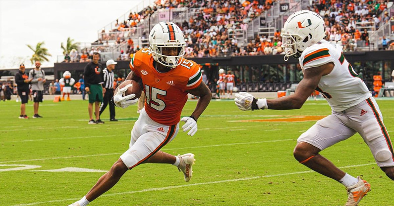 Jacolby George added 10 pounds, ready to step up for Miami as a WR, PR