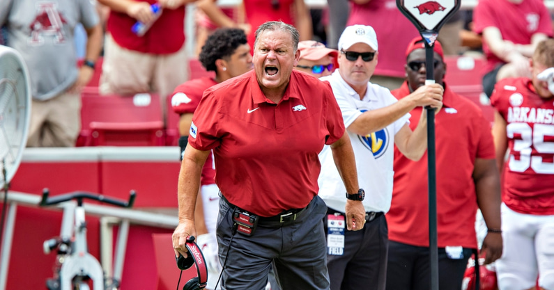 Sam Pittman addresses pivotal KJ Jefferson fumble vs. Texas A&M - On3