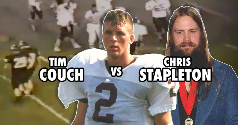 WATCH: Tim Couch and Chris Stapleton's 1995 gridiron duel - On3